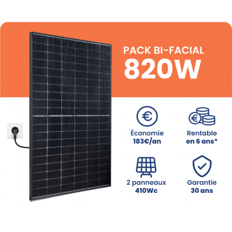Kit Solaire Bi-Facial 820W - Micro onduleurs APS | Mon Kit Solaire