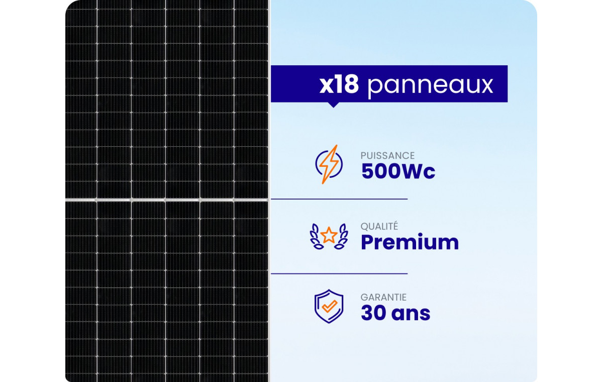 Kit Solaire 9000W - pose incluse | Mon Kit Solaire