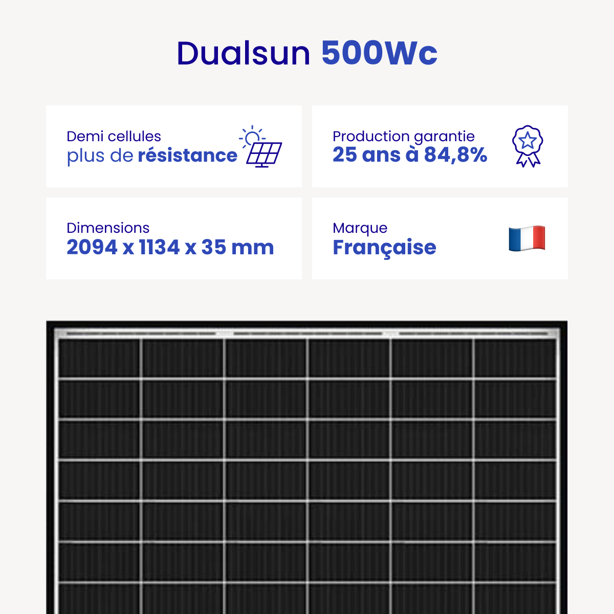 Panneau solaire DualSun Flash 500Wc - Mon Kit Solaire