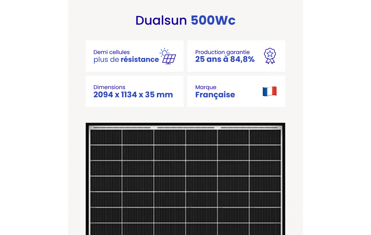 Panneau solaire DualSun Flash 500Wc - Mon Kit Solaire