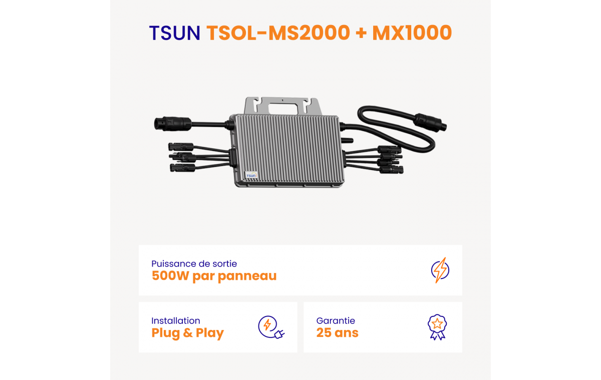 Kit solaire plug and play 2550W Amerisolar | Mon Kit Solaire
