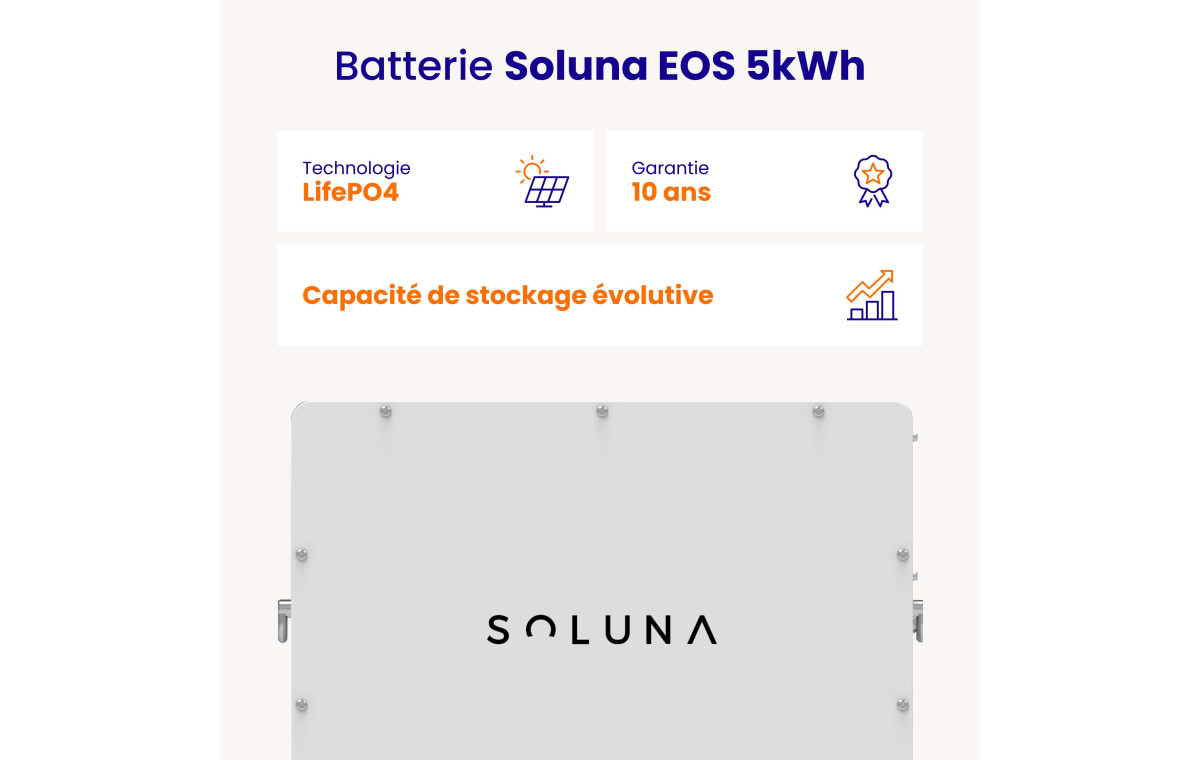 Kit solaire 3120W – Onduleur hybride + Batterie 5 kWh