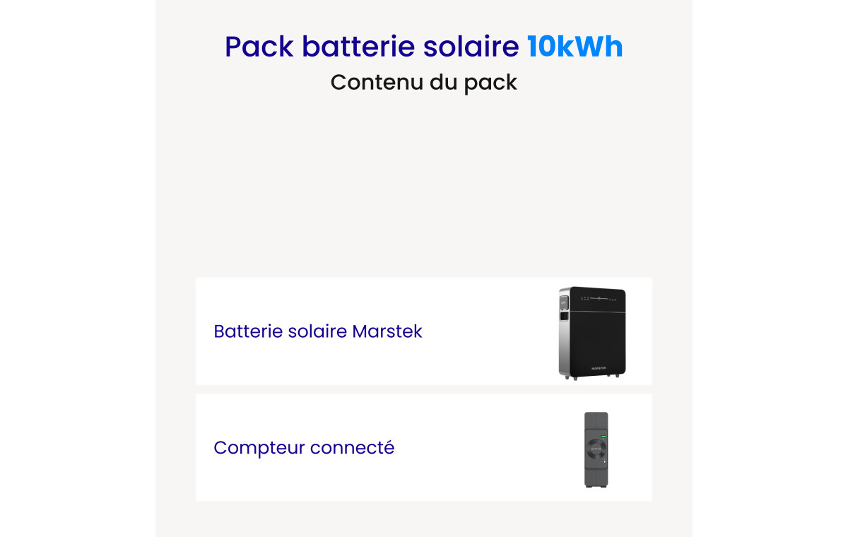 Pack Batterie MARSTEK 10kWh + Compteur CT002 Marstek