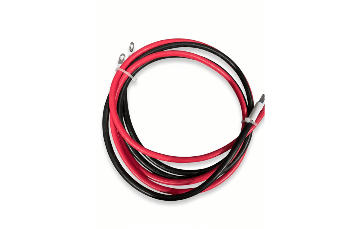 Câble SOLUNA 2M batterie onduleur | Section 3 AWG
